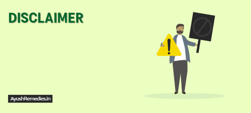Disclaimer | Herbal Products and Ayurvedic Treatment